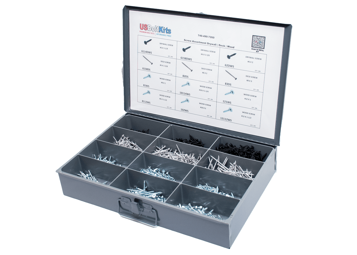 2000 Piece Screw Assortment – US Bolt Kits