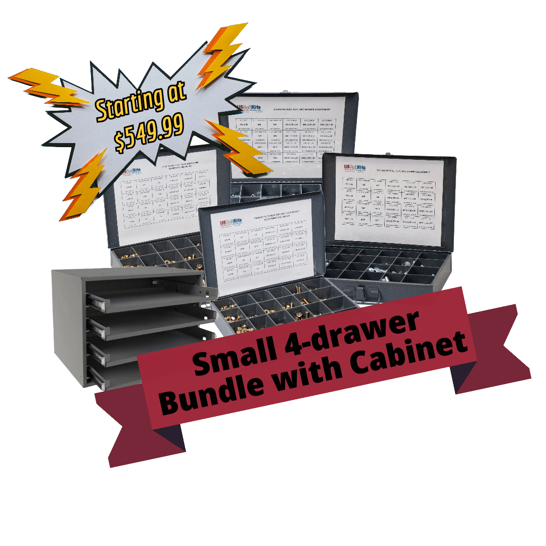 4 Small Drawer Bundle with 4 Drawer Cabinet – US Bolt Kits