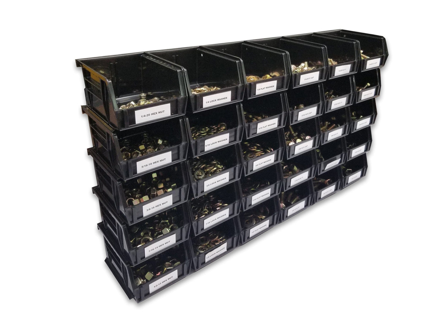 1250 Piece Grade 8 Fine Thread Assortment with 24 Plastic Bins – US ...