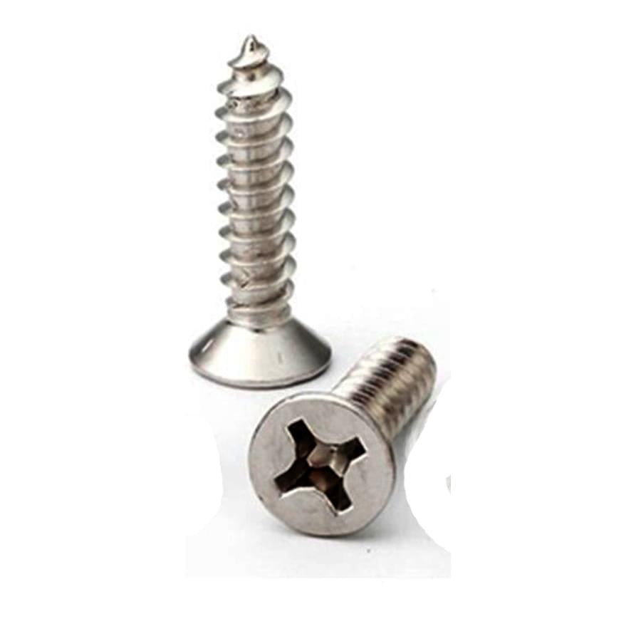 #10 x 1-1/4" Flat Head Phillips Wood Screw Zinc- Pkg. 50 – US Bolt Kits