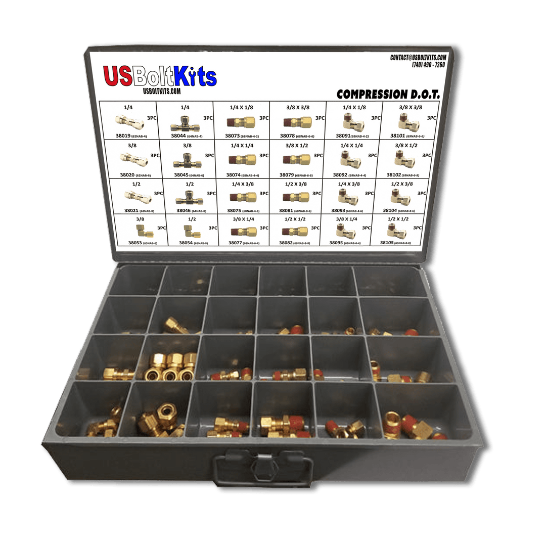 D.O.T. Compression Fittings Drawer Assortment – US Bolt Kits