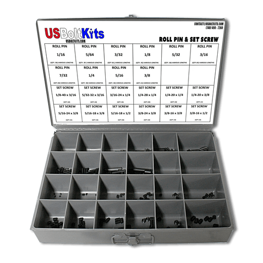 Roll Pin and Set Screw Assortment – US Bolt Kits
