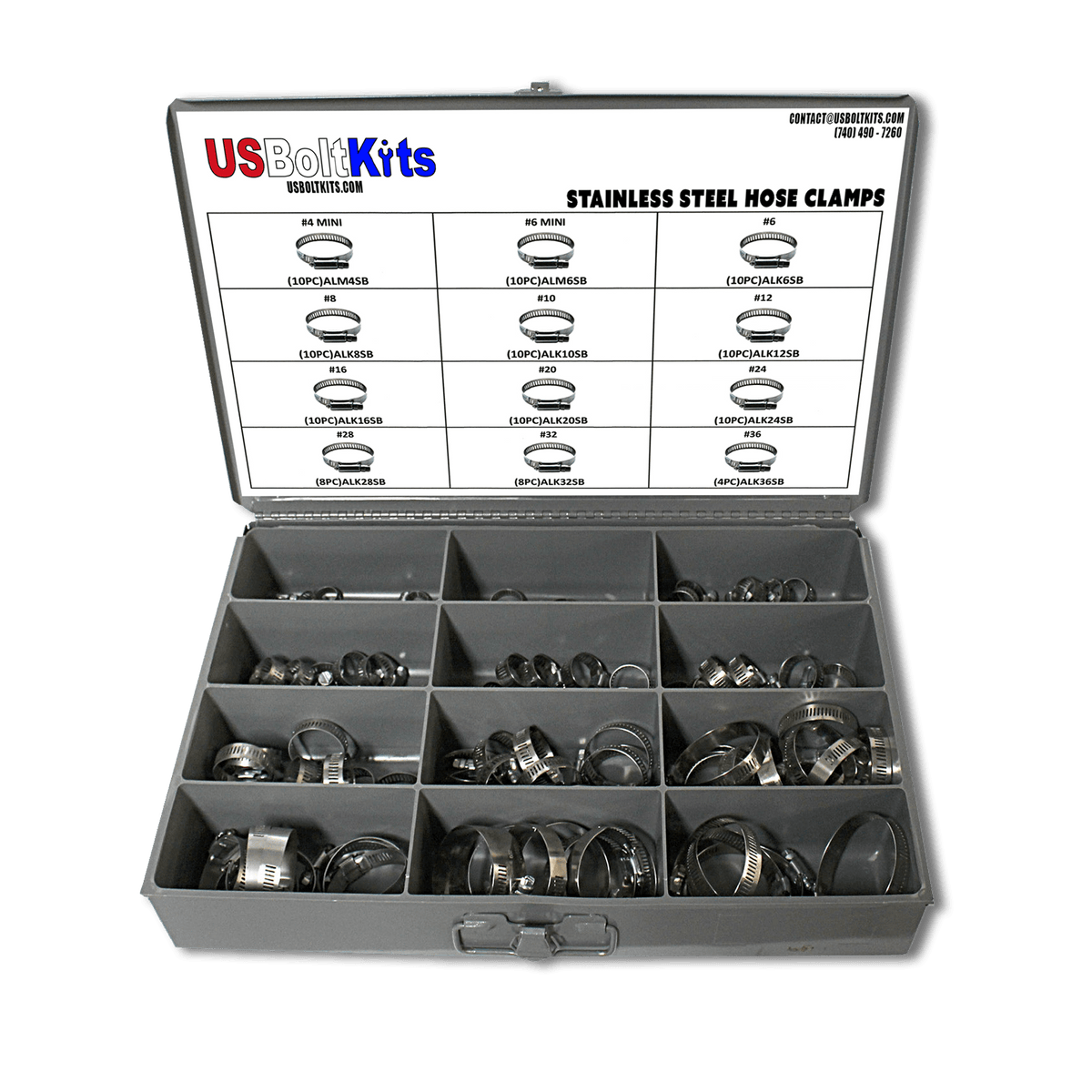 Stainless Steel Hose Clamp Assortment – US Bolt Kits